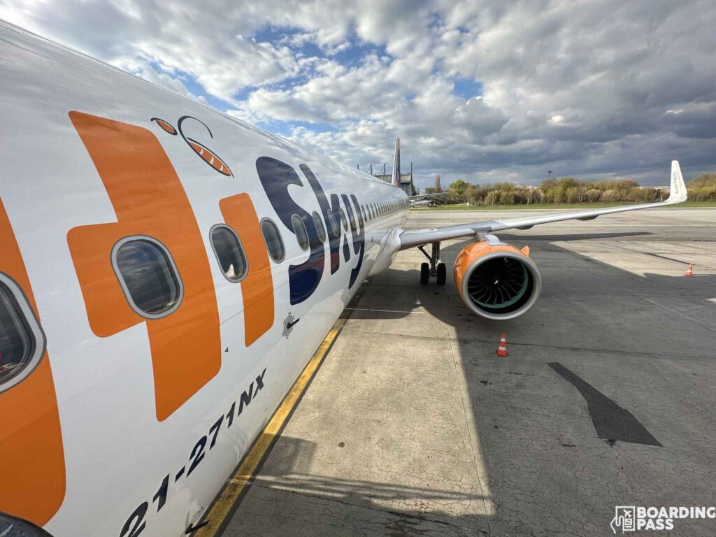 Primul zbor comercial al HiSky cu Airbus A321neoLR